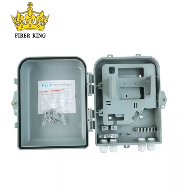 FIBER KING 1:8 Fiber Optic Splitter box PLC OutdoorFiber Optic Terminal ...