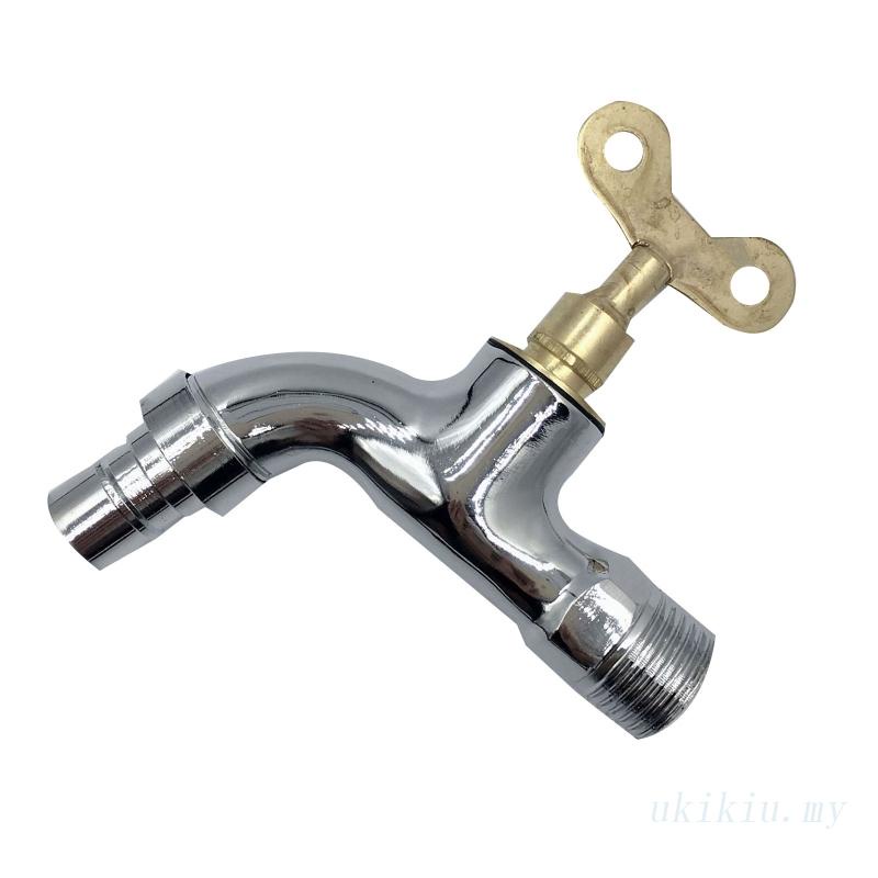 UKI Anti-theft Faucet Water Tap with Lock Key Brass Body Single Hole ...