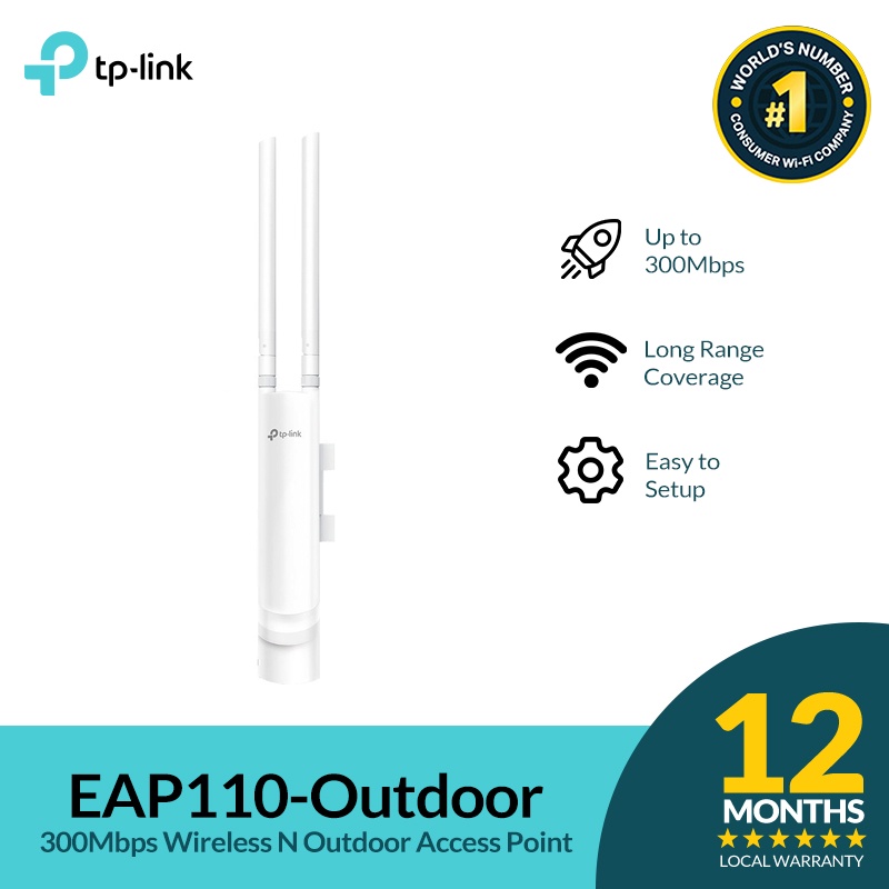 TP-Link EAP110 - Outdoor Wi-Fi Antenna 300mbps Wireless N Access Point ...