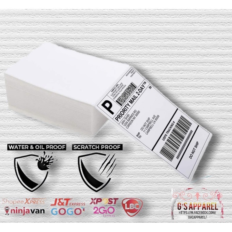 Waybill sticker A6 100*150 Fold 50pcs-Officom Label paper Sticker ...