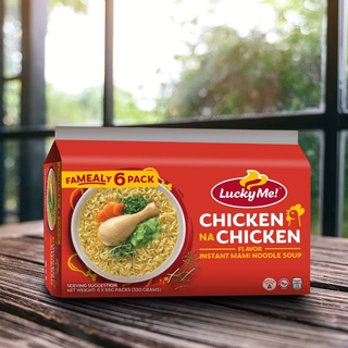 Lucky Me! Instant Noodle Soup Chicken na Chicken Multipack 55g x 6 ...