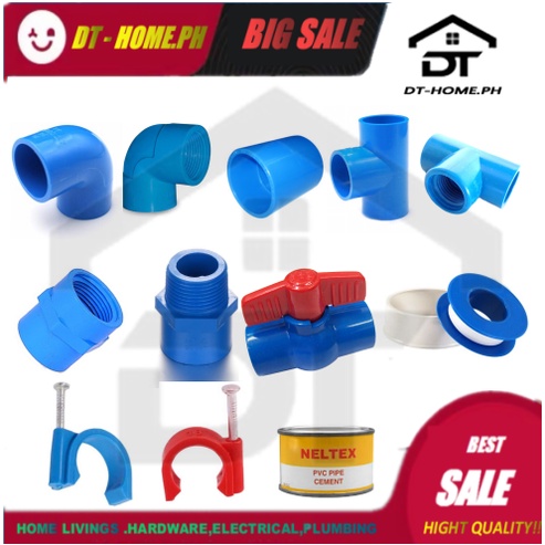 WHOLESALES ----- PVC Blue Fittings 1/2"(Elbow, Tee, Coupling, Male ...