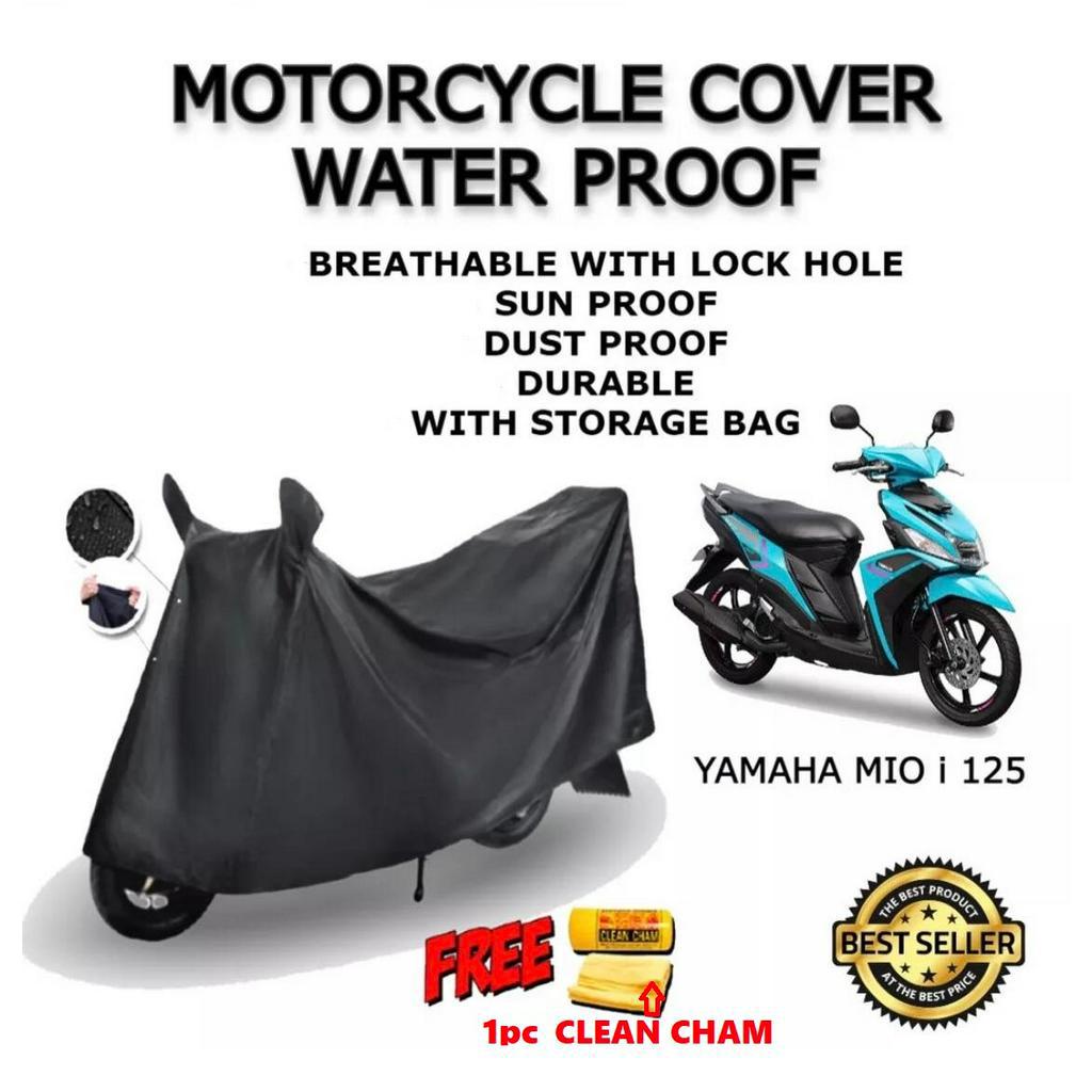 UD YAMAHA MIO i 125 Motor Cover With FREE Clean Cham Waterproof ...