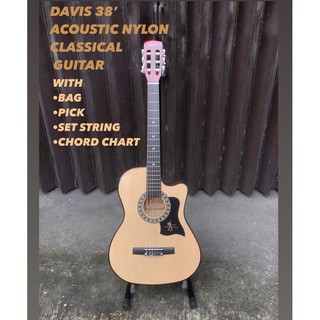 DAVIS 38’ NYLON CLASSICAL GUITAR | Shopee Philippines