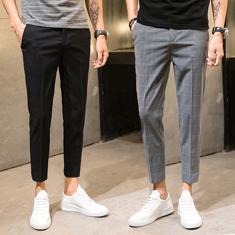 Grey checkered ankle unbeatable pants Grey checkered ankle unbeatable pants