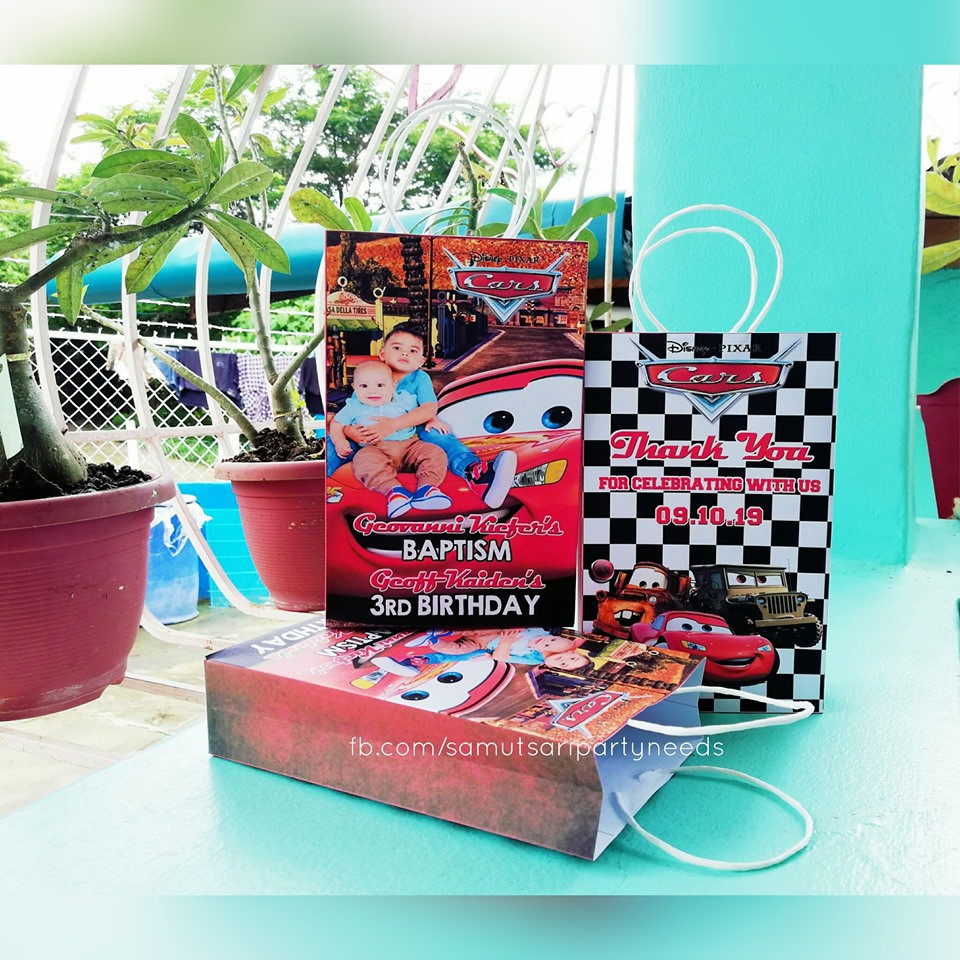 10pcs Disney Cars Loot bags - Personalized lootbags | Shopee Philippines