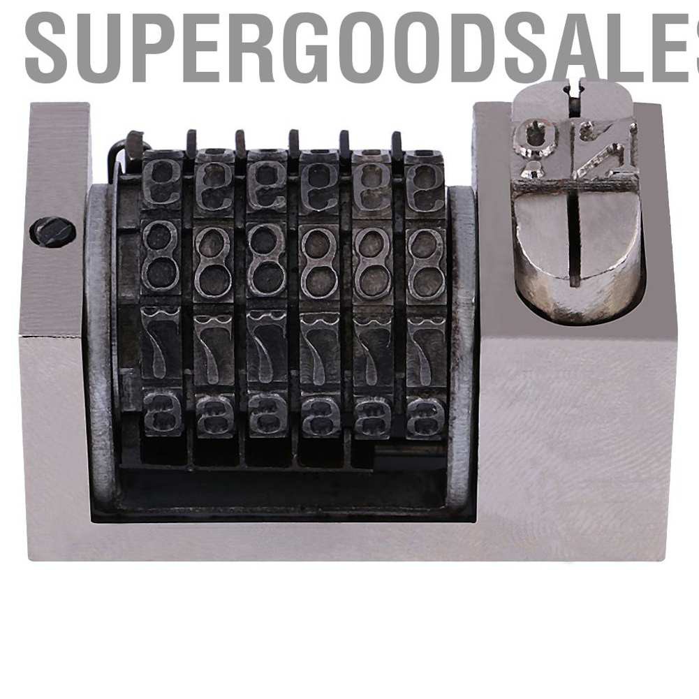 Supergoodsales 5 pcs/set 6 Digits Numbering Machine Platen Rome Font ...