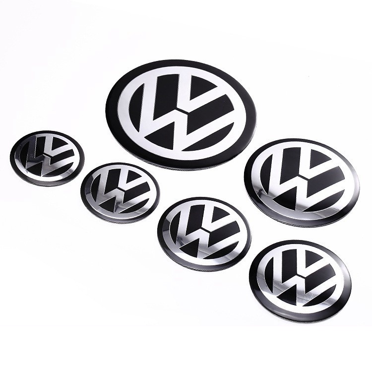 4PCS Wheel hub center cap sticker for Volkswagen VW Hubcap logo Hub ...