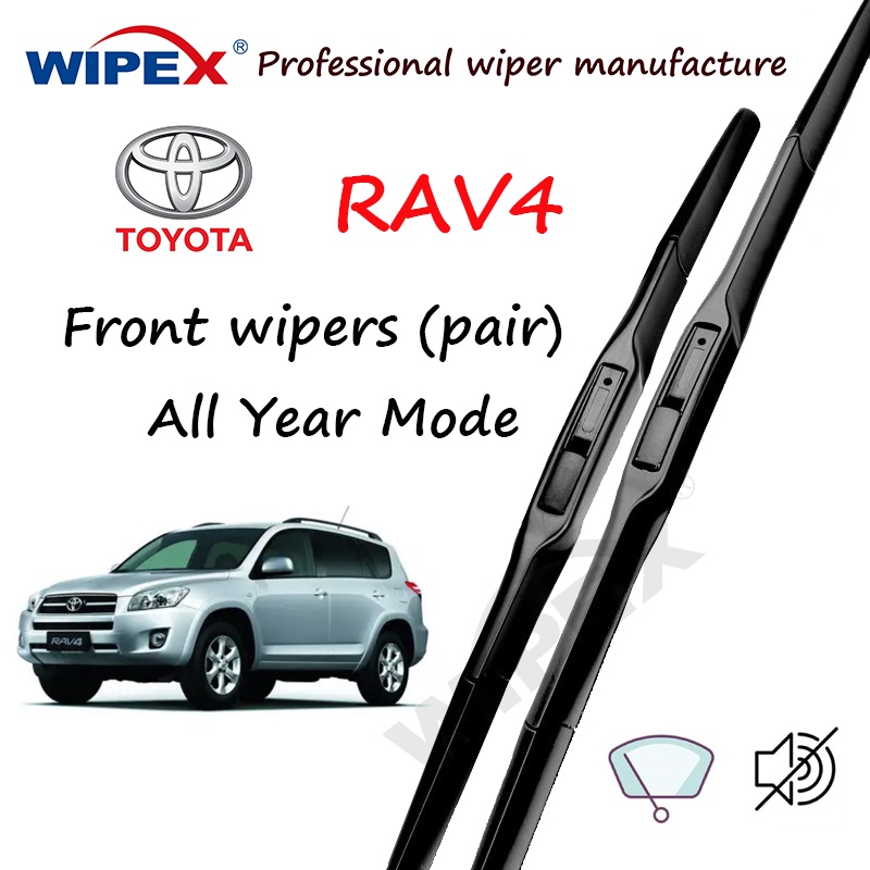 Hybrid Toyota Rav4 Wiper Blade 16+26 Set/Pair Front JAPAN Quality for ...