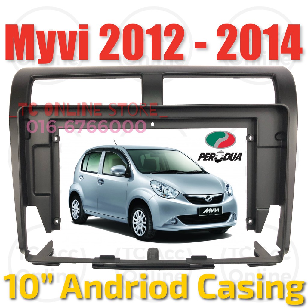 10.1" Android Player Casing Perodua Myvi Lagi Best 2012-2014 Double Din ...