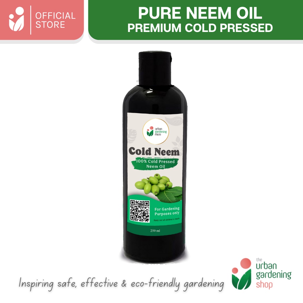 THE URBAN GARDENING SHOP Pure Neem Oil For Gardening - All Natural Cold ...