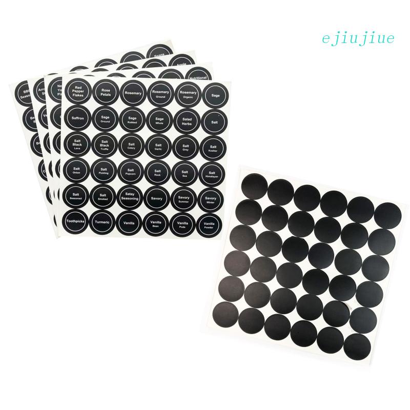 cc 180PCS Round Spice Labels Printed Chalkboard Spice Stickers for ...