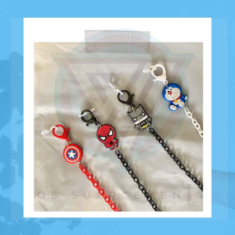 Marvel Spiderman Mask Chain Batman Mask Chain The Avengers Mask Chain ...