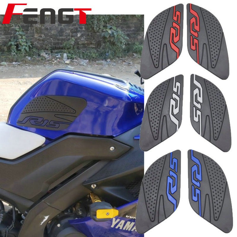 Yamaha R15v3 Side Fuel Tank R15 V3 Modified Sticker Knee Anti-Slip Heat ...
