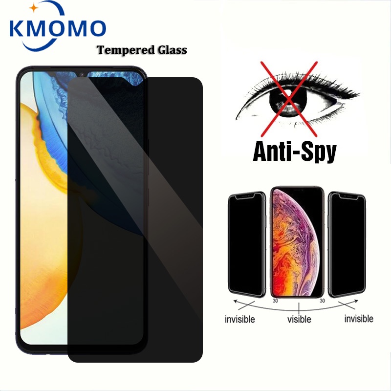 Anti-Spy Privacy Tempered Glass VIVO V29e V27e V25 5G V25e Y29 Y04 Y19s Y18 Y03 Y100 Y28 Y03t ...
