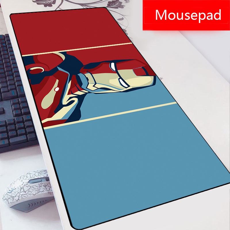Marvel Gaming Around Mouse Pad Large Iron Man Gaming Mouse Pad | Shopee ...