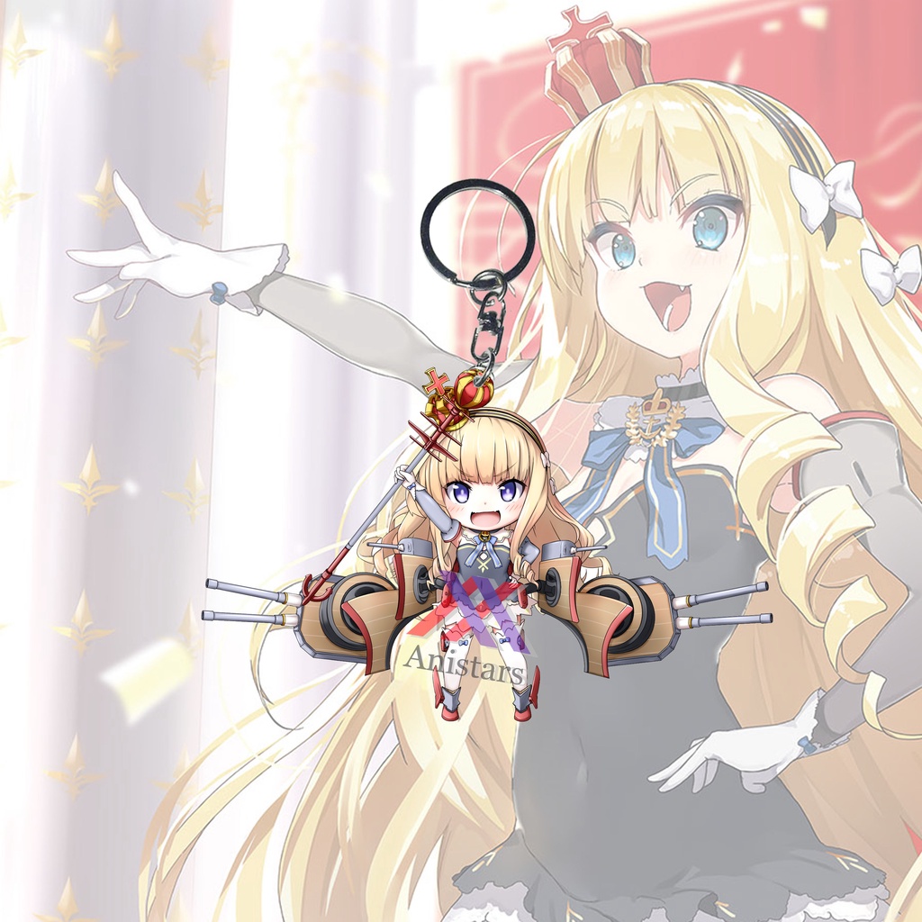 GANTUNGAN Azur Lane queen elizabeth Ganci Game Keychain - Key Chain ...