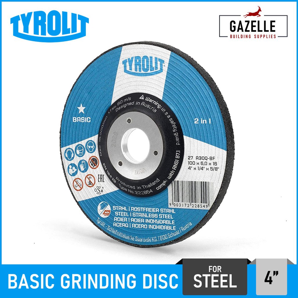 Tyrolit Basic Line Cutting / Grinding / Superthin Cut-off Wheels Disc 4" For Steel & Stainless ...