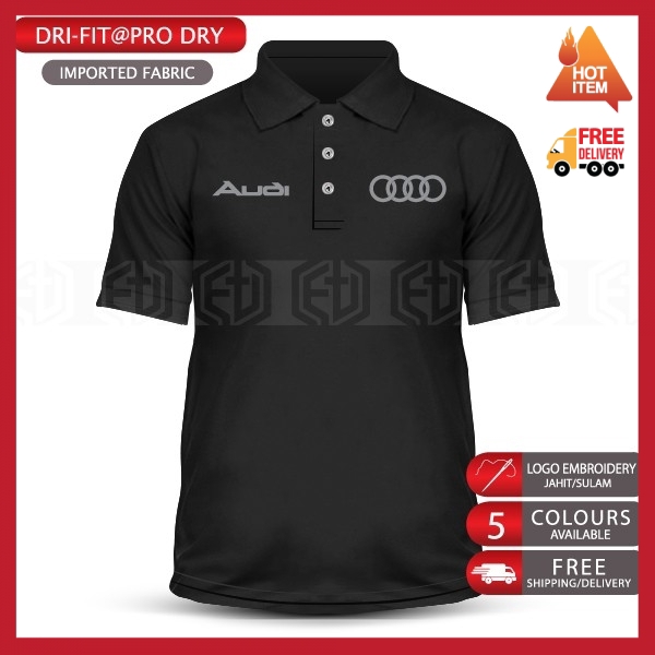 S Line Audi RS Dry Fit Microfiber Polo T Shirt Racing Car Motorsport T ...