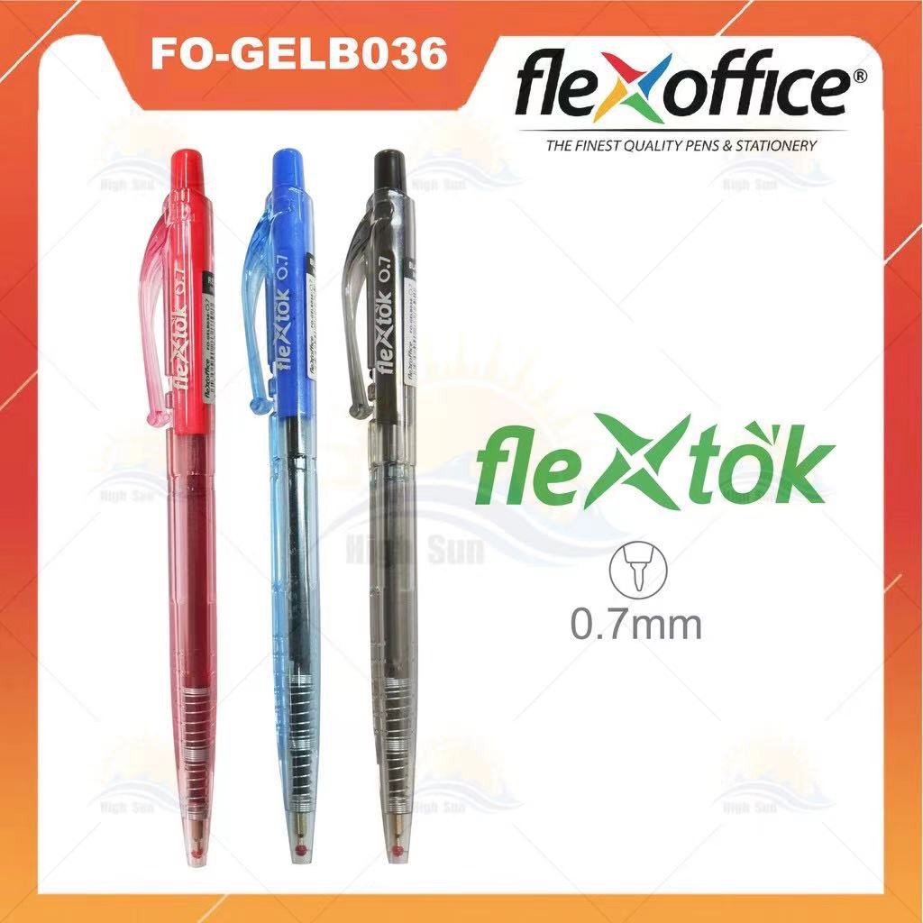Flexoffice Flextok Ballpen Retractable Easy Smooth Writing | Shopee ...