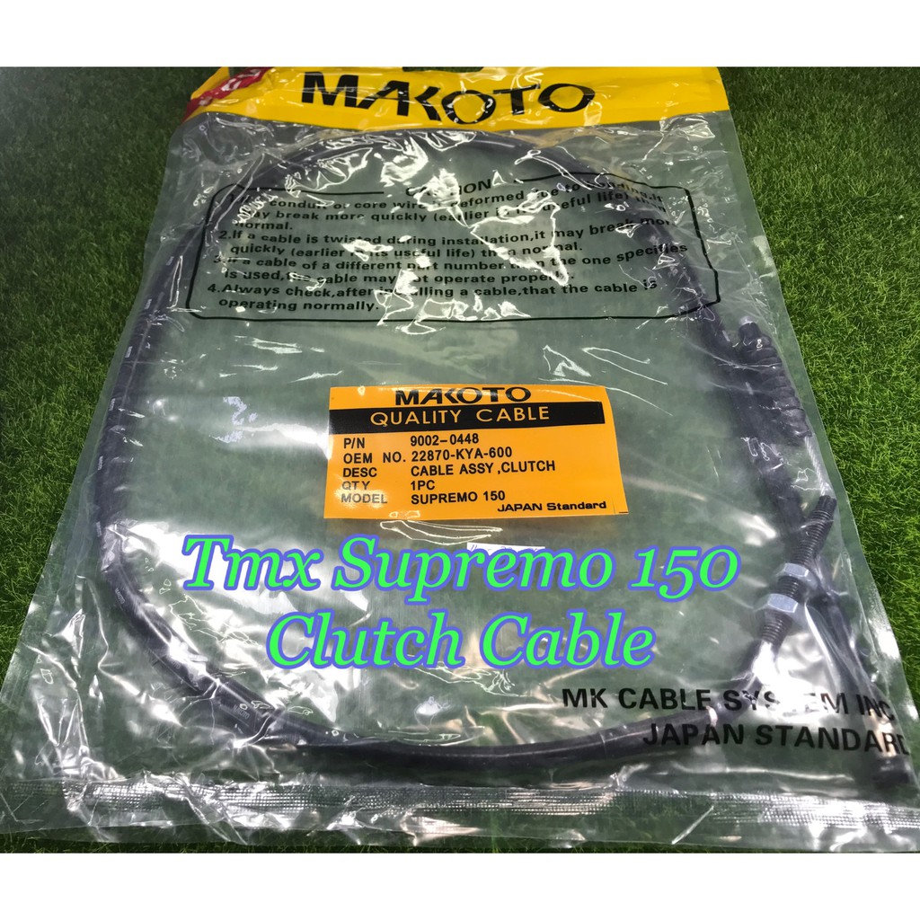 TMX Supremo 150 Clutch Cable "Makoto" (Supremo150) | Shopee Philippines
