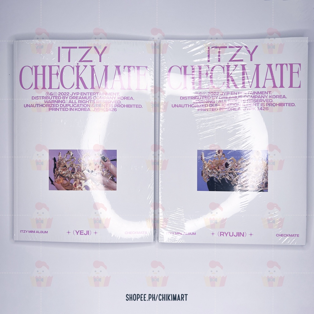 ITZY Checkmate Official Album (SEALED) Yeji, Ryujin Version | Shopee ...