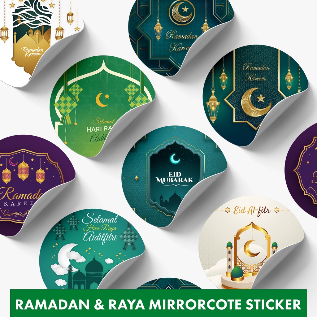Sticker Raya/Hari Raya Aidilfitri Sticker/Ramadan Kareem/Eid Mubarak ...
