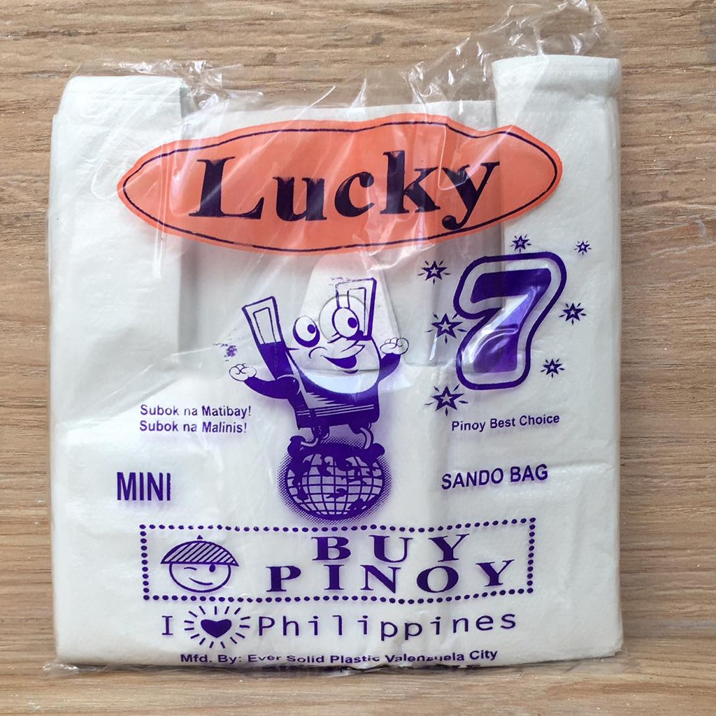 Plastic Sando Bag Oxo-Biodegradable Lucky 7 Mini Small/Tiny White (60 ...