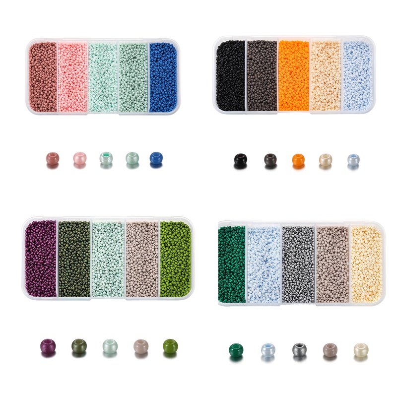 St.Kunkka Sand Beads With Hole Glass Diy For Beaded Jewelry 9000 Pcs ...