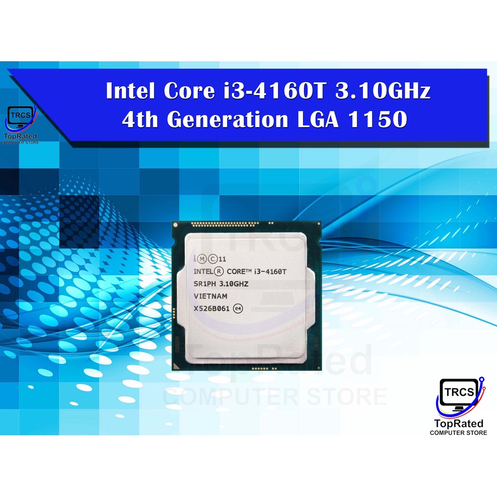 Intel Core i3-4160T 3.10GHz 4th Gen Processor Socket LGA 1150 (Used ...