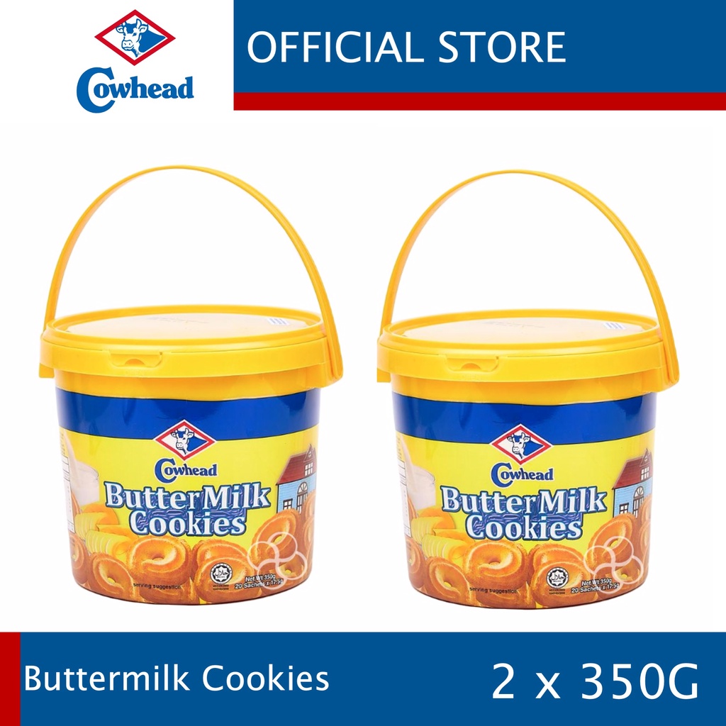Cowhead Buttermilk Cookies Bucket 350g x 2 | Shopee Philippines