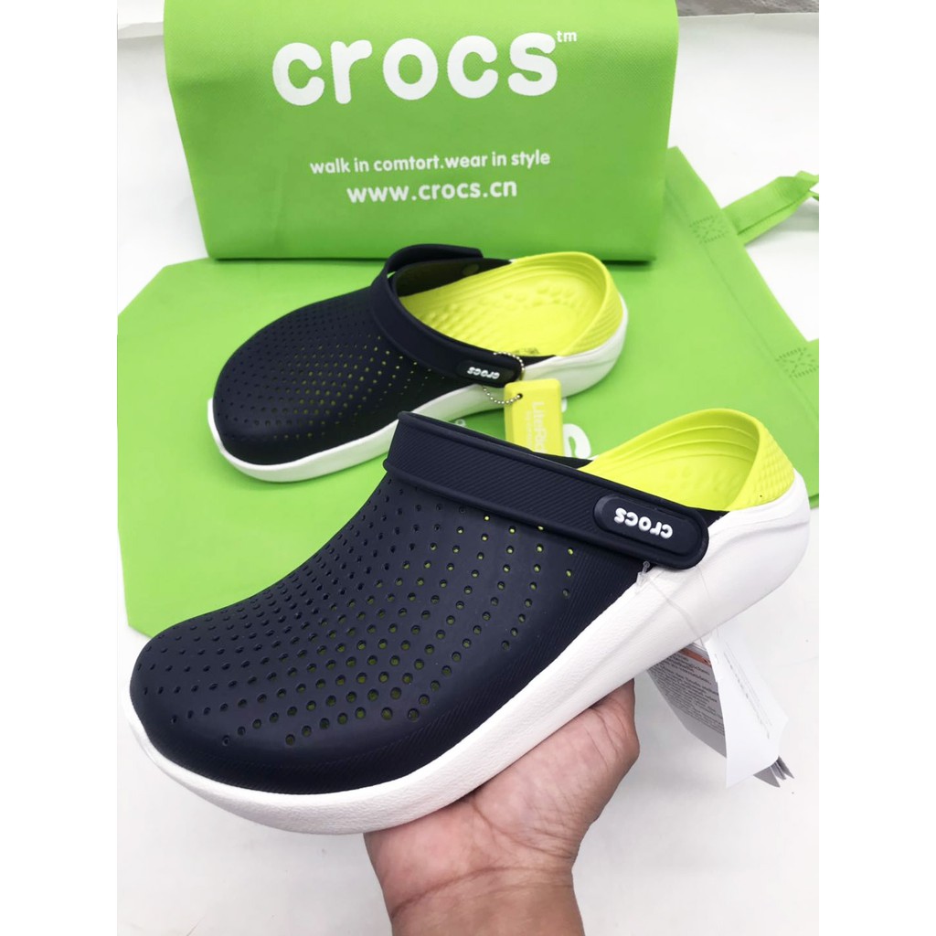 Crocs Slip Ons Unisex for man and woman sandals with ECO Bag | Shopee ...