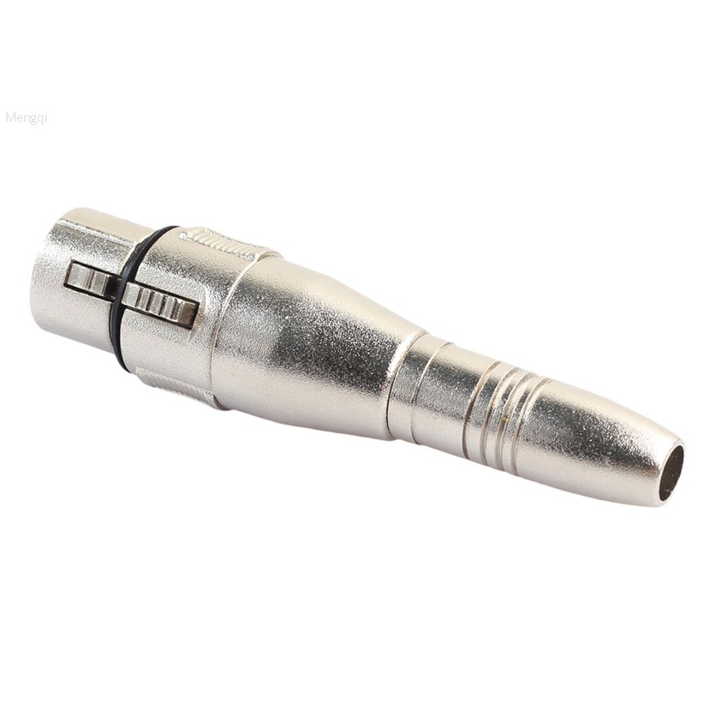 Mengqi 3-Pin XLR Female to 1/4" 6.35mm Stereo Female Microphone Adapter ...