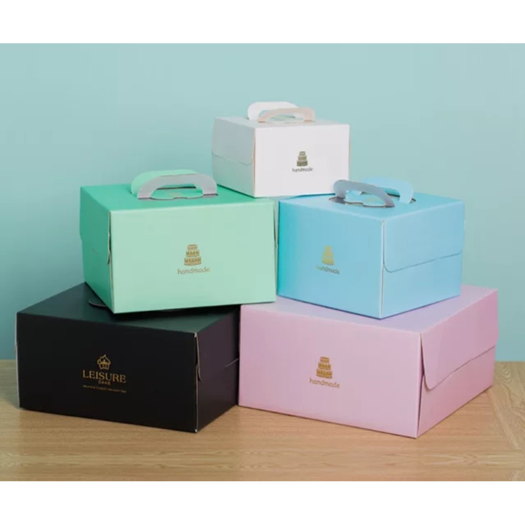 IMPORTED CAKE BOXES WITH HANDLE AND FREE CAKEBOARD 6"/8"/10"/12 ...