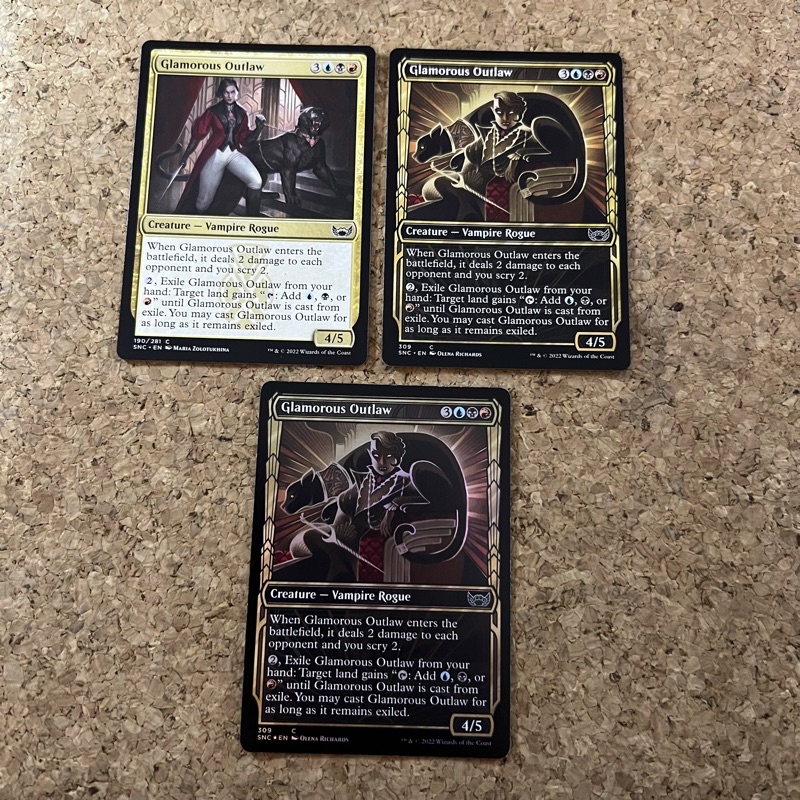 MTG GLAMOROUS OUTLAW | VAMPIRE ROGUE | STREETS OF NEW CAPENNA | BLUE ...