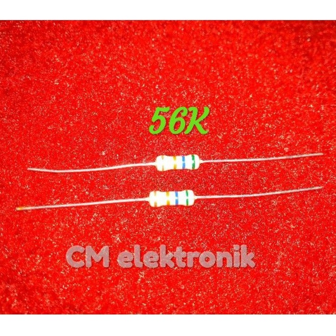Resistor 56K ohm 0.5 whatt 5% Original large wire | Shopee Philippines