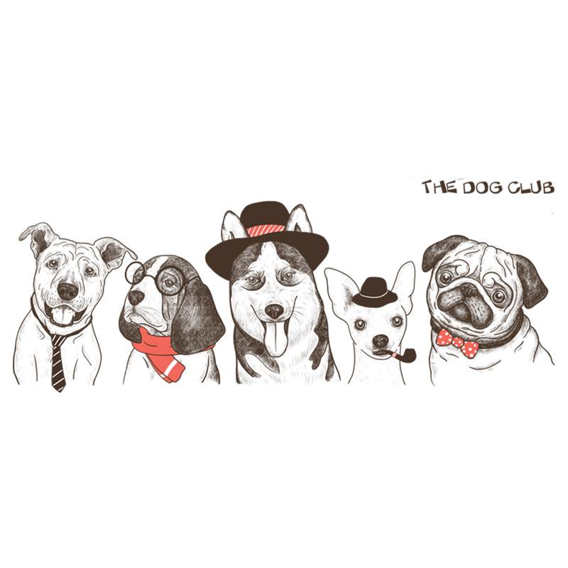 Pet shop stickers dog cabinet background wallpaper adhesive metope ...