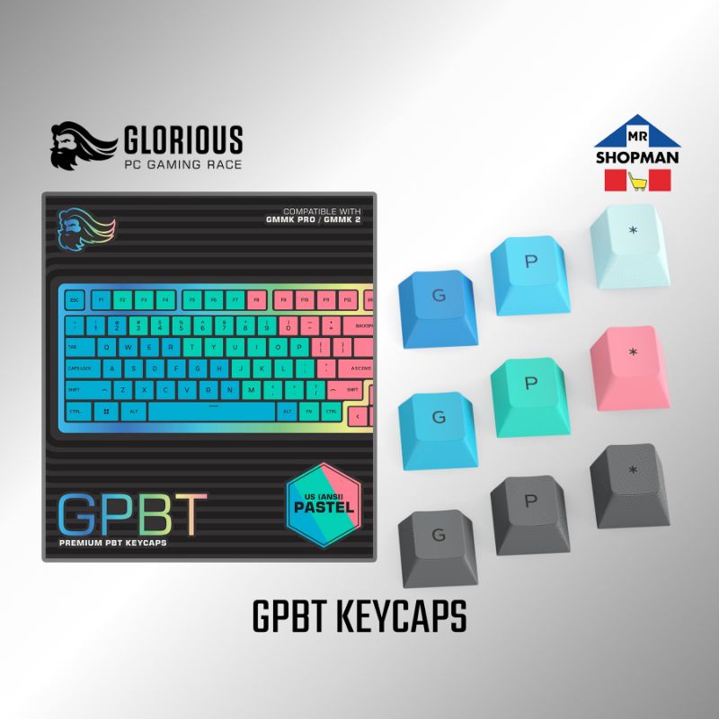 Glorious GPBT Keycaps Colorful Stylish PBT 114 Keycap | Shopee Philippines