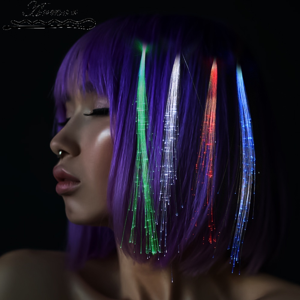 [Seller Recommend]1Pc Women INS Style Luminous Optical Fiber Braids ...