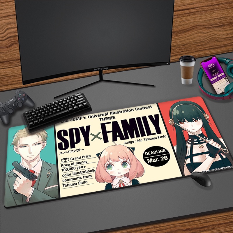 Spy X Family Office Carpet Anime Mouse Mat XXL Computer Kawaii Decor ...