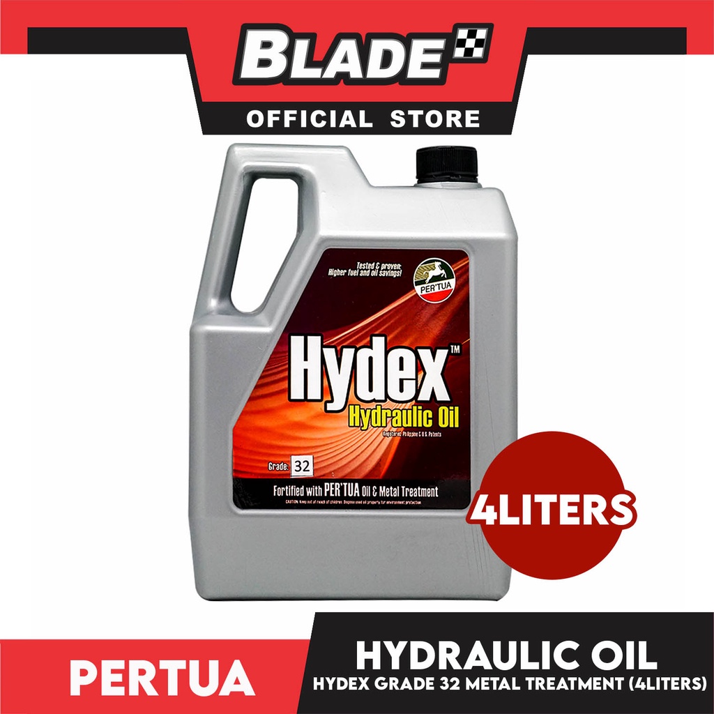 Pertua Hydex Hydraulic Oil & Metal Treatment Grade 32 4L | Shopee ...