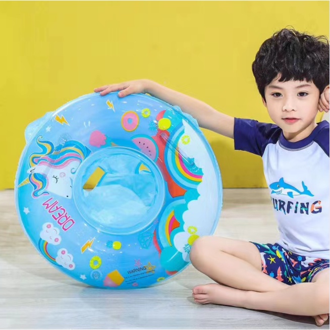 Baby Kids Inflatable Float Seat Swimming Ring Safety Aid Pool Water Toy ...
