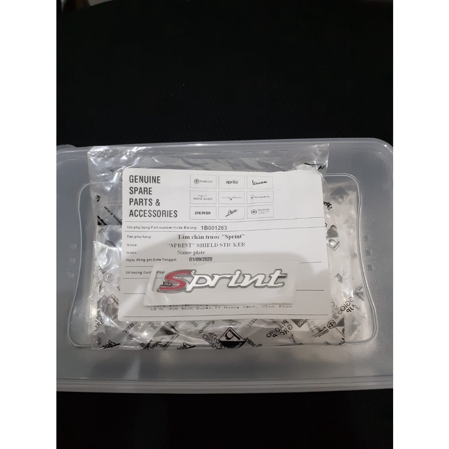 Original Vespa emblem front Sprint Sticker spare parts | Shopee Philippines