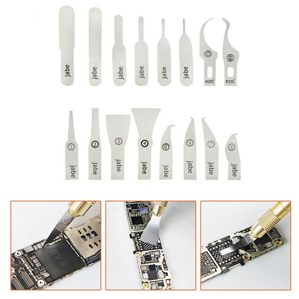 16PCS Tools Kit BGA Repair Blade Set Cutter Blades IC Chip Removal ...
