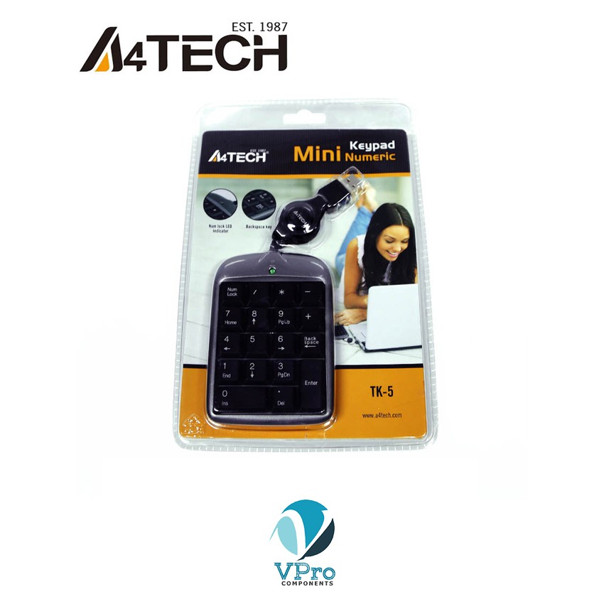 A4tech TK-5 Mini Numeric keypad | Shopee Philippines