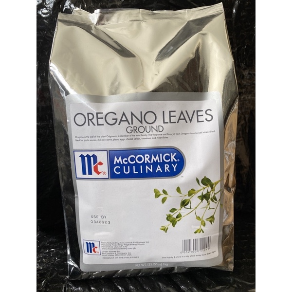 McCormick Oregano Leaves Ground 1kg | Shopee Philippines