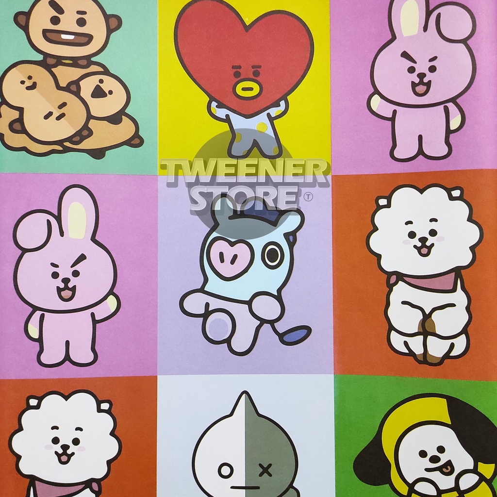 Bts BT21 BT21 KPOP ARMY Gift Paper | Size 48x64cm | Paper Thickness ...