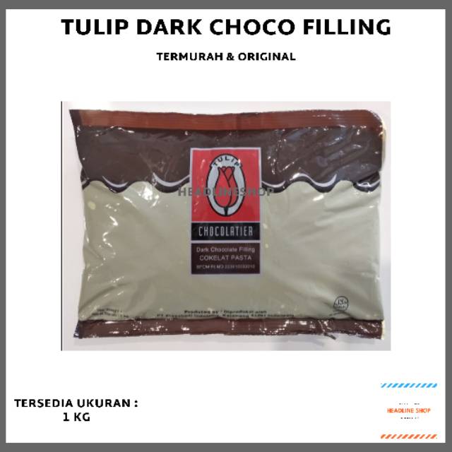 Tulip Dark Chocolate Filling Chocolate Pasta 1 Kg Original | Shopee ...