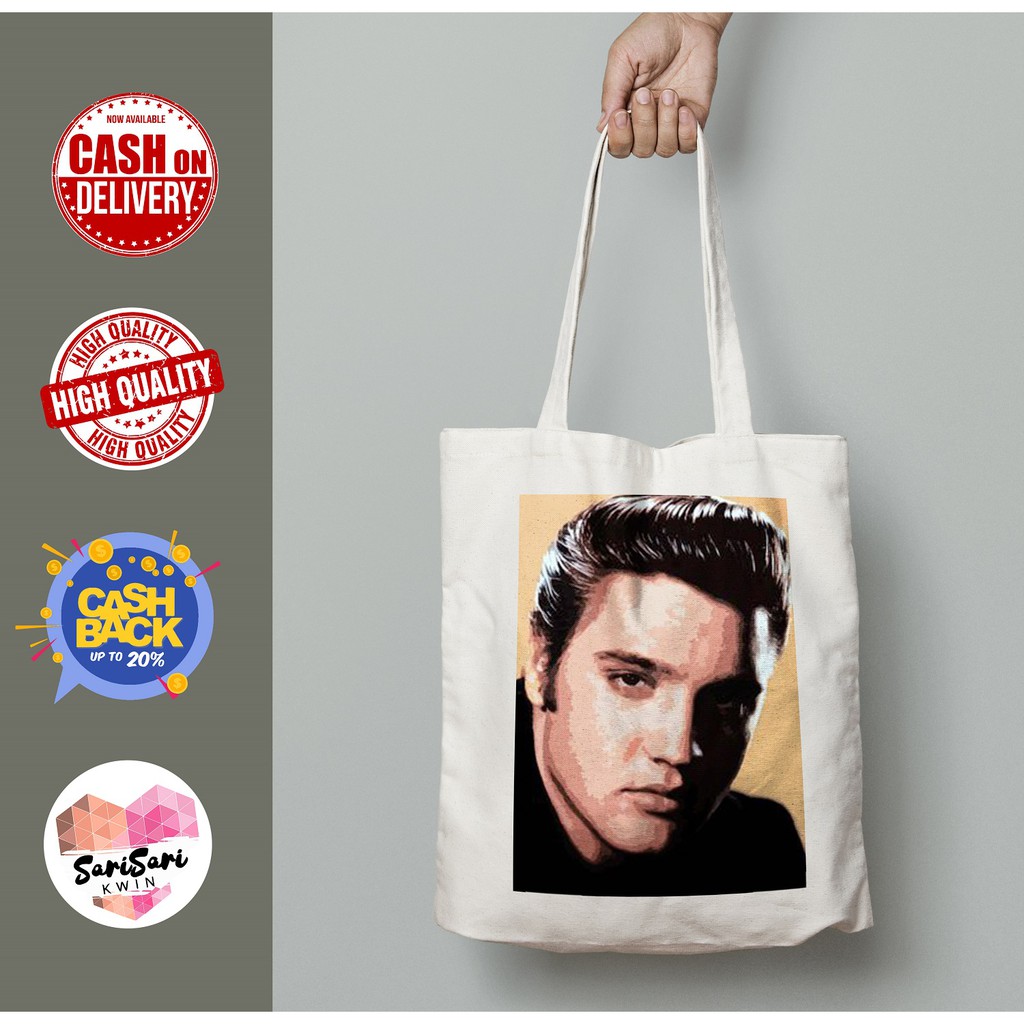 Elvis Presley Tote Bag | Elvis Presley Shopping Bag | Shopee Philippines