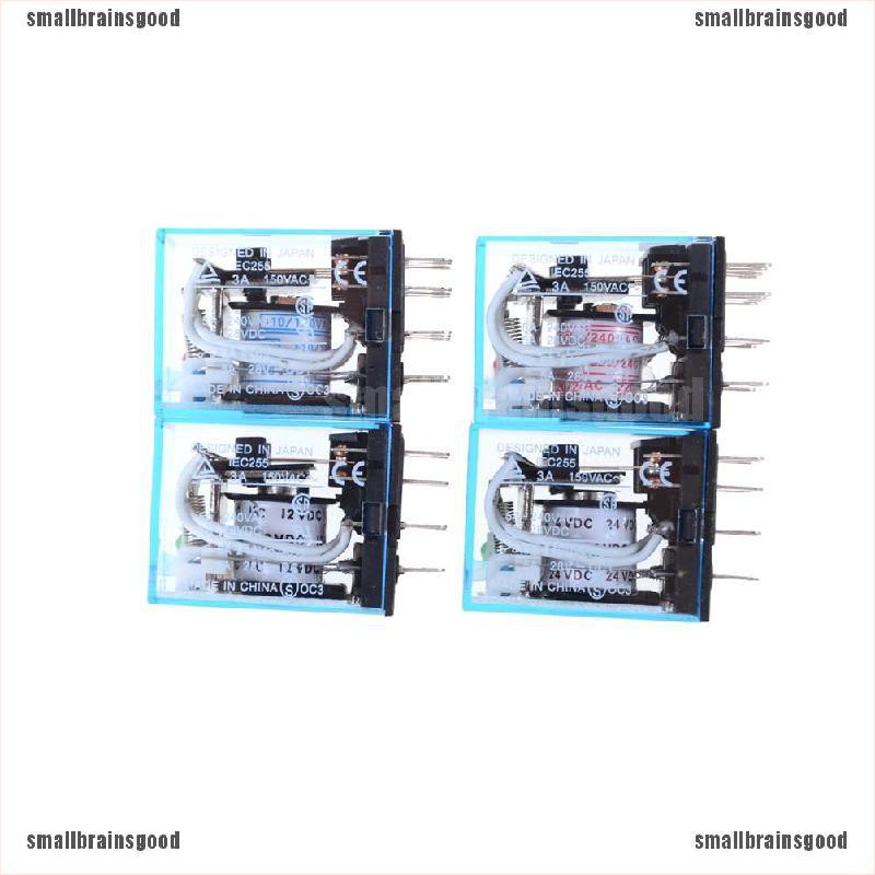 Smph MY4NJ 12V/24V/110V/220V Coil Power Relay DIN Rail Mounted 14 Pin 4PDT Jelly | Shopee ...